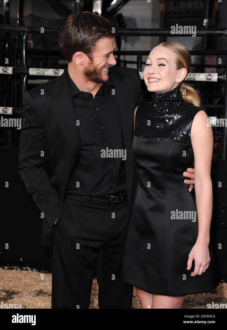 Scott Eastwood, Britt Robertson attending "The Longest Ride" Premiere ...