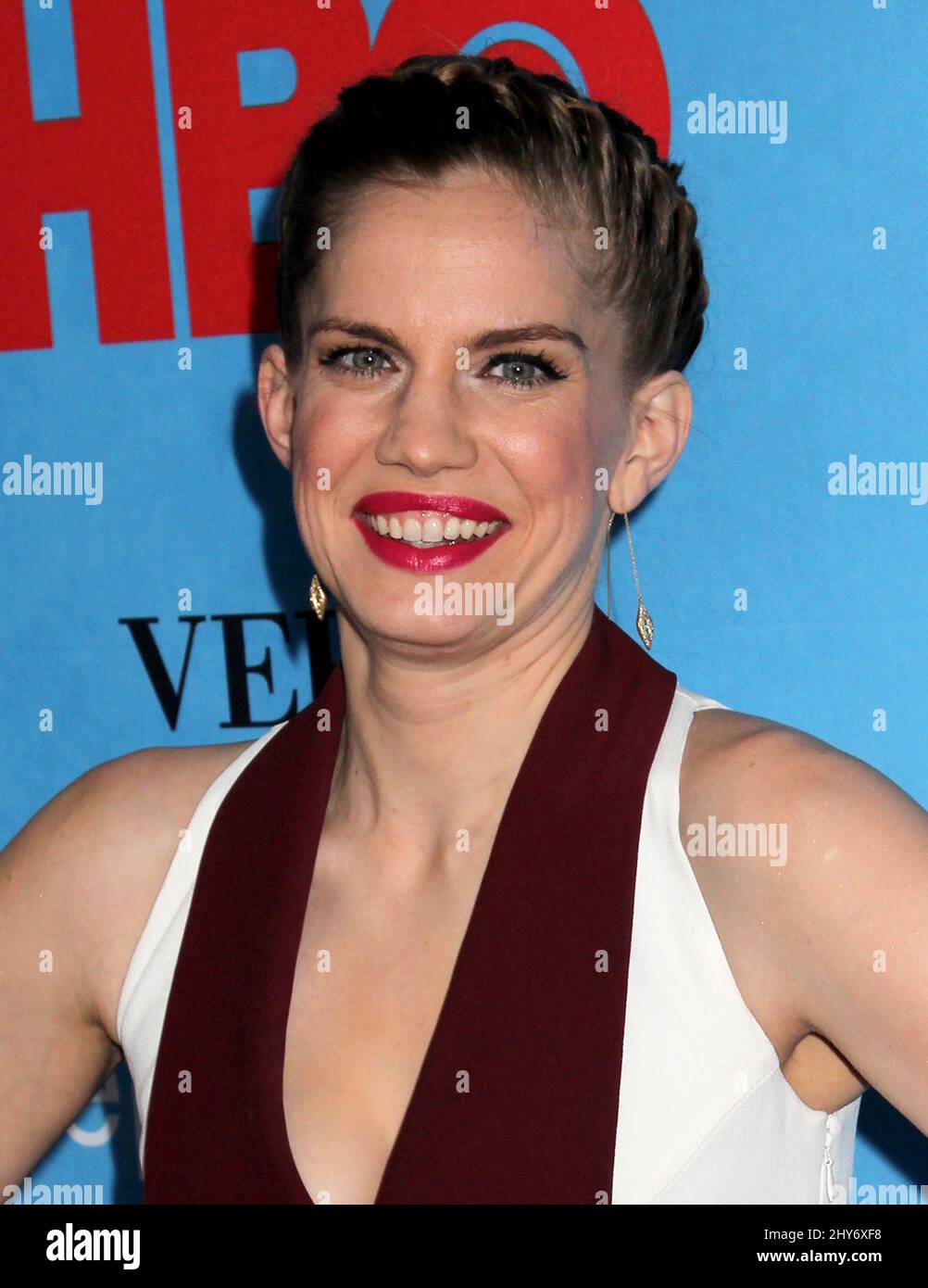 Anna Chlumsky attending the season four premiere of VEEP held at the ...
