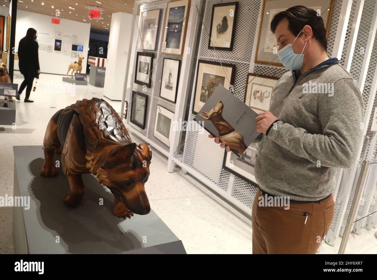 New York, New York, USA. 14th Mar, 2022. A museum goer views ""˜The Way ...