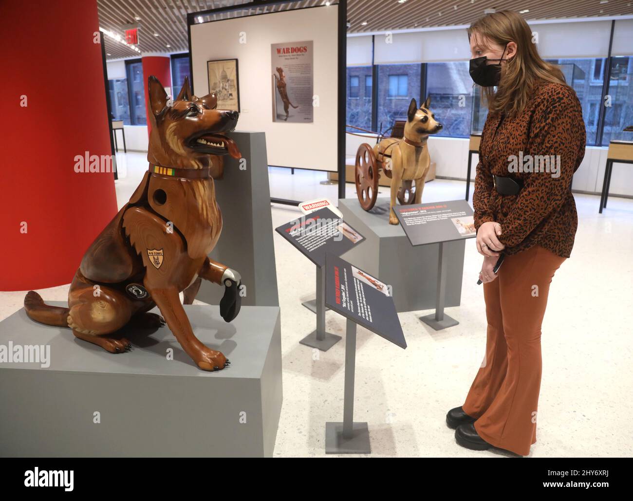 New York, New York, USA. 14th Mar, 2022. MELANIE HAID views the ...