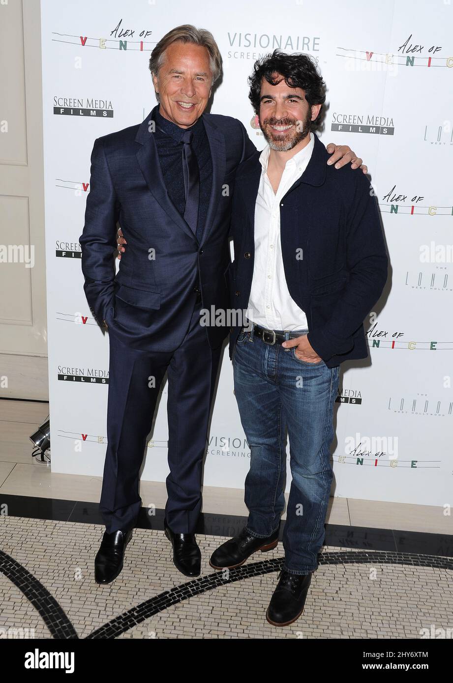 Chris Messina, Don Johnson attending the Los Angeles Premiere of ''Alex ...