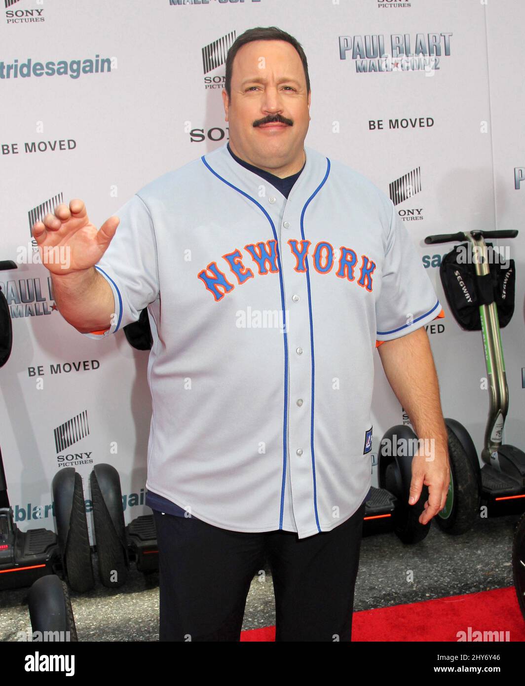 Kevin James attending the "Paul Blart: Mall Cop 2" held at the AMC ...