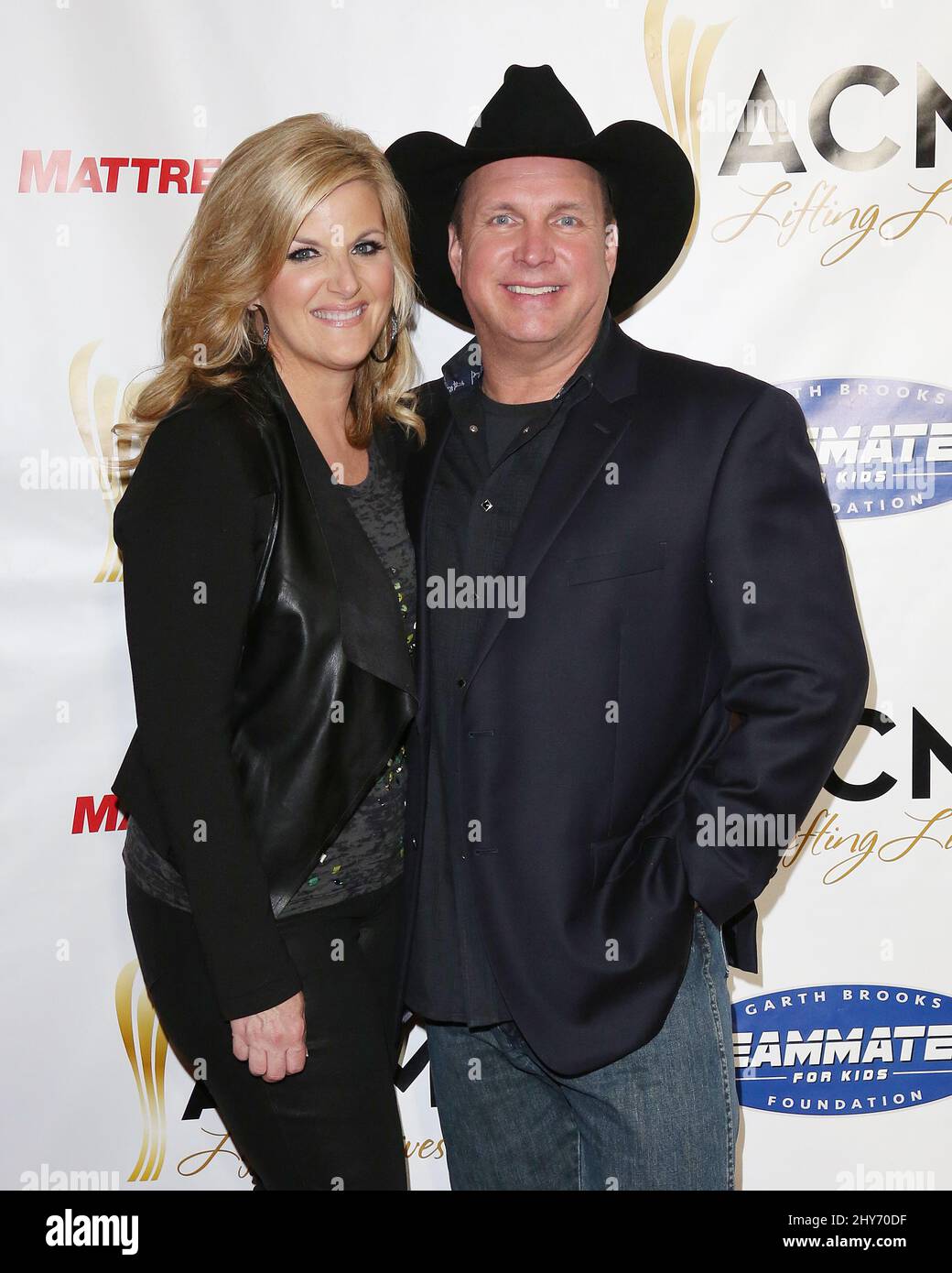 Garth Brooks,Trisha Yearwood attending the ACM Lifting Lives Benefit ...