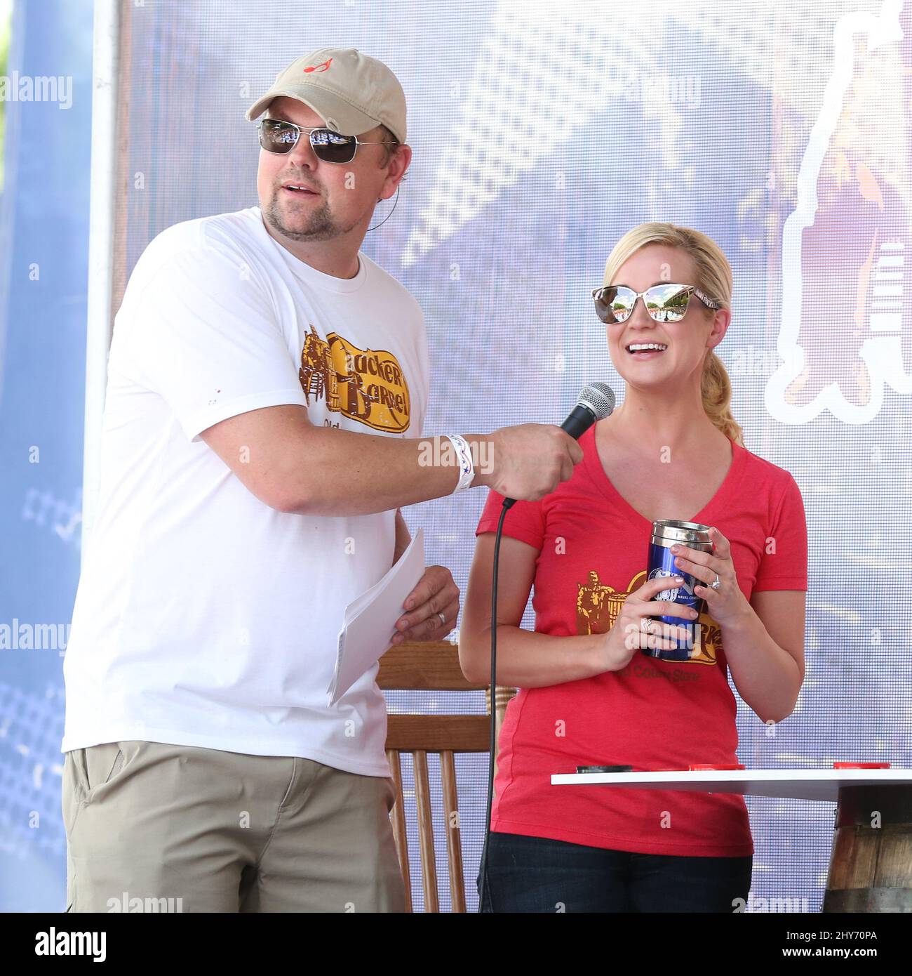Kellie Pickler,Storme Warren attending the Cracker Barrel Old Country ...
