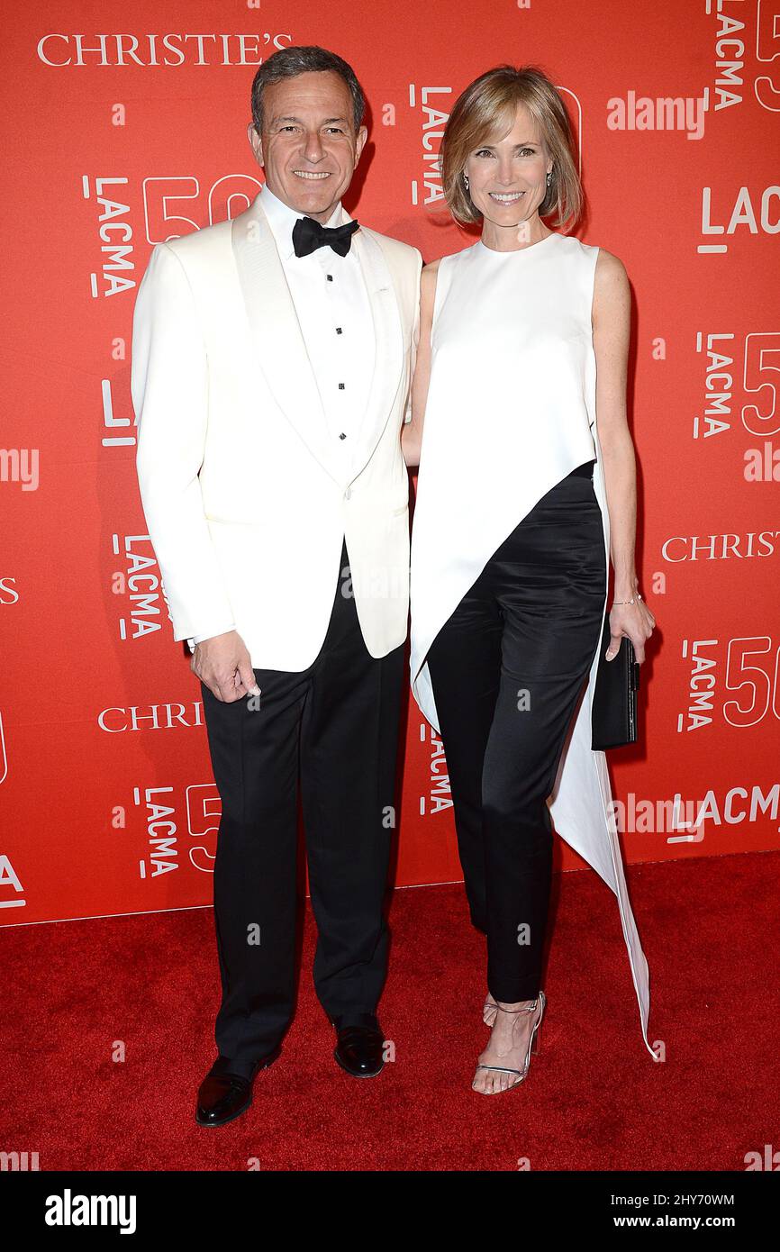 Bob Iger and Willow Bay attending LACMA's 50th Anniversary Gala in Los ...