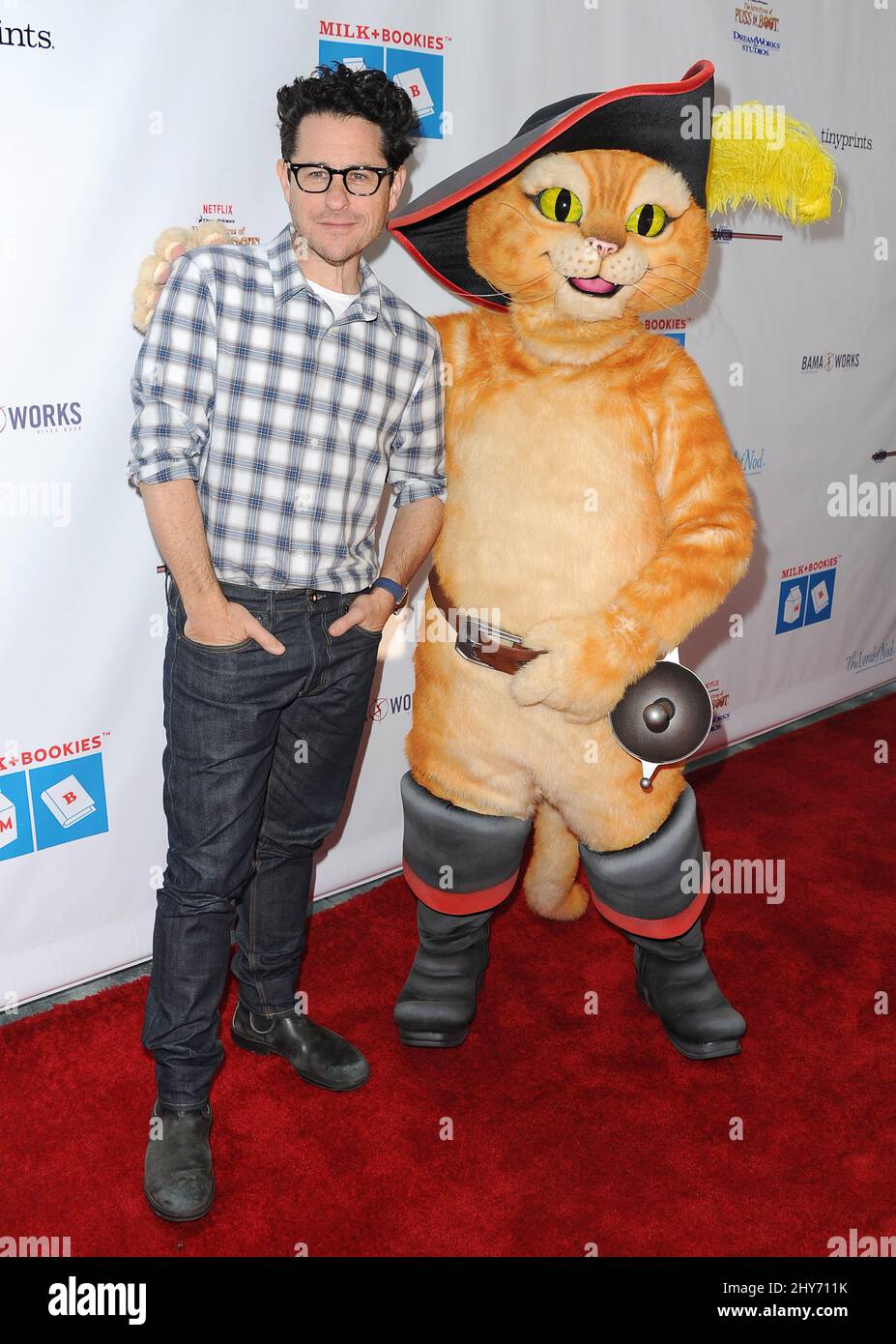 A. J. Abrams, Pussn' Boots attending the Milk+Bookies Sixth Annual ...