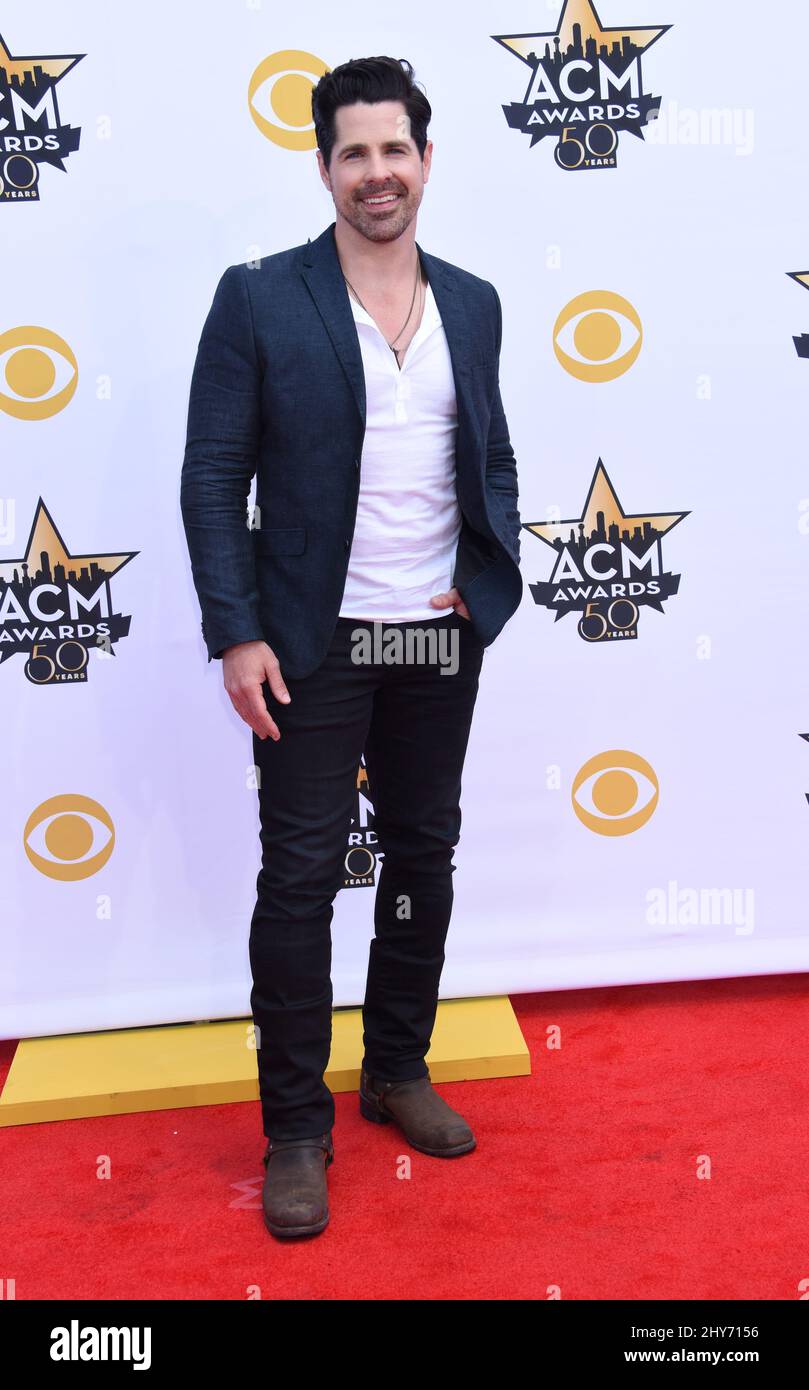 JT Hodges attending the 50th Academy of Country Music Awards held at AT ...