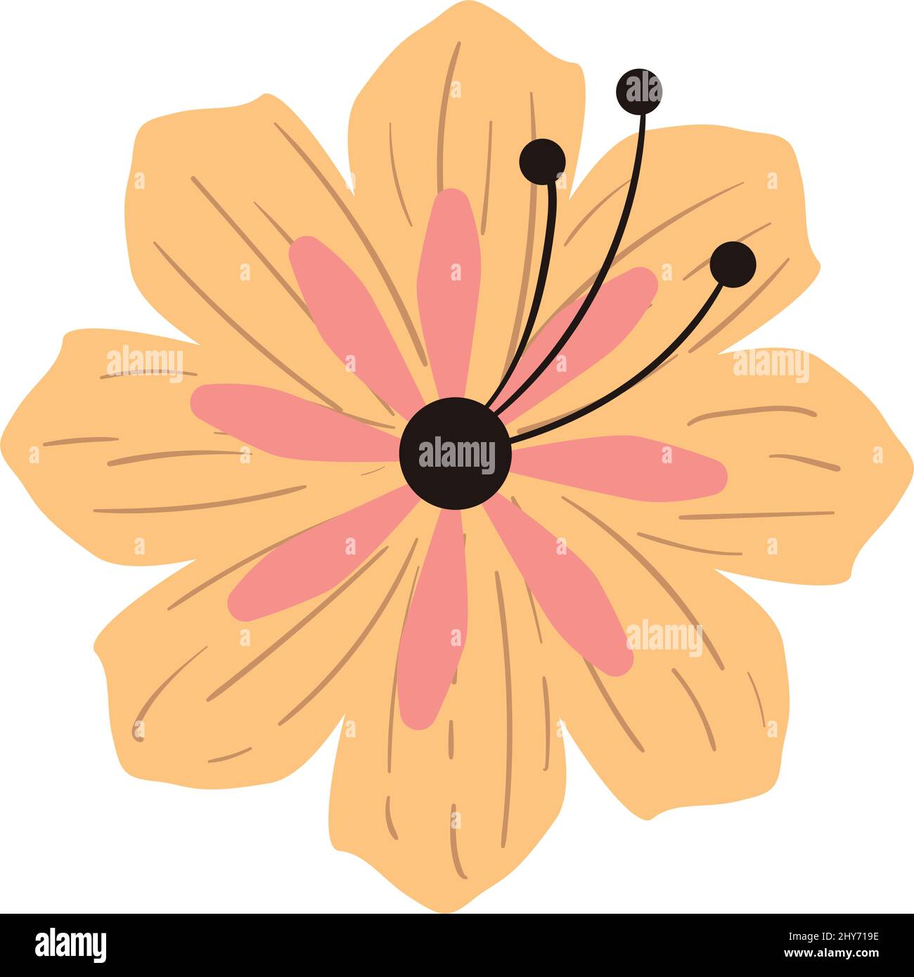 yellow flower design Stock Vector Image & Art - Alamy