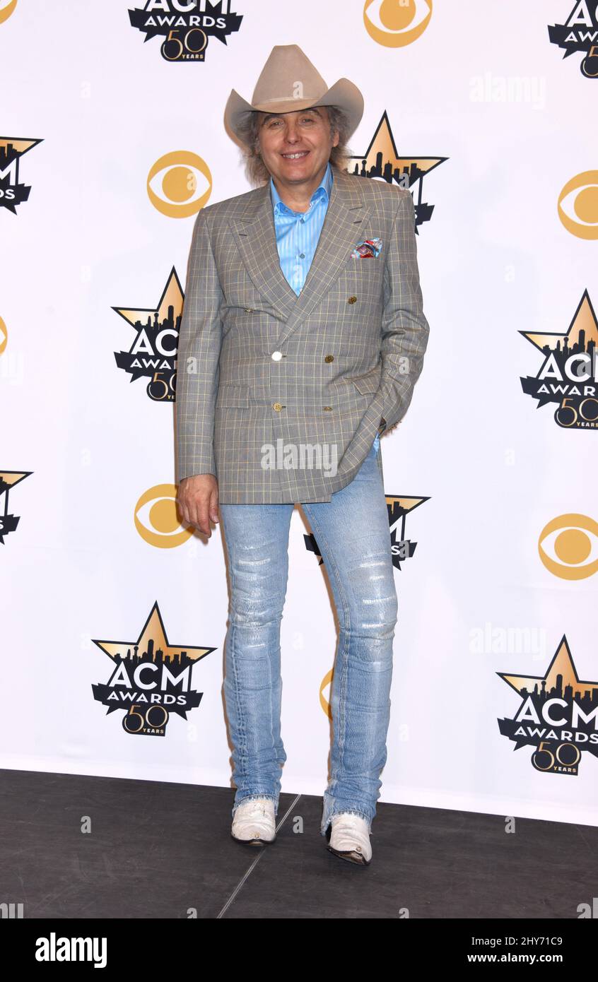 Dwight Yoakam in the press room at the 50th Academy of Country Music ...