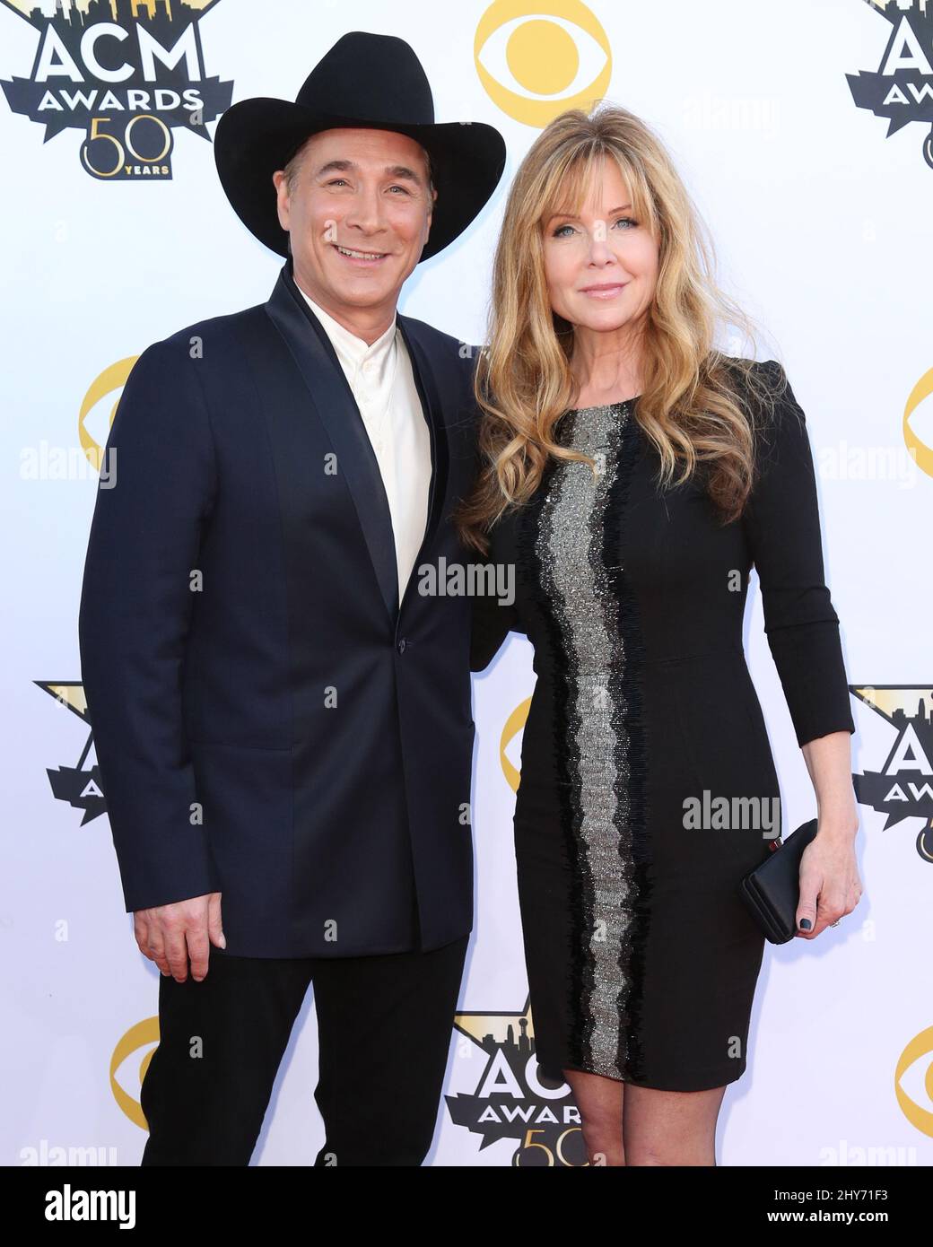 Clint Black,Lisa Hartman Black attending the 50th Academy of Country ...