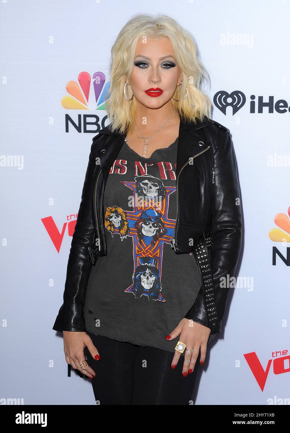 Christina Aguilera attending "The Voice" Season 8 Red Carpet Event held ...