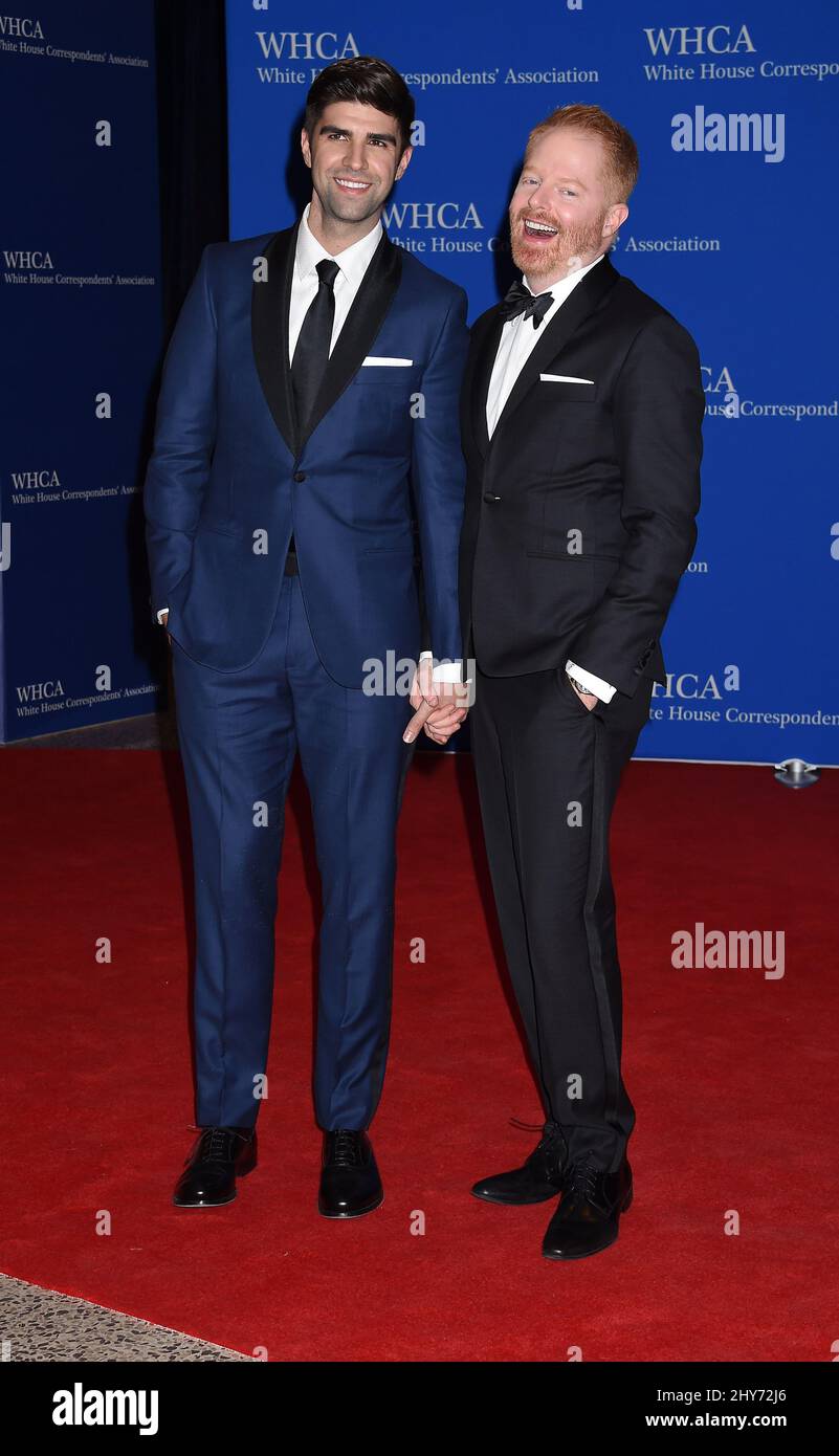 Jesse Tyler Ferguson & Justin Mikita attends the White House ...
