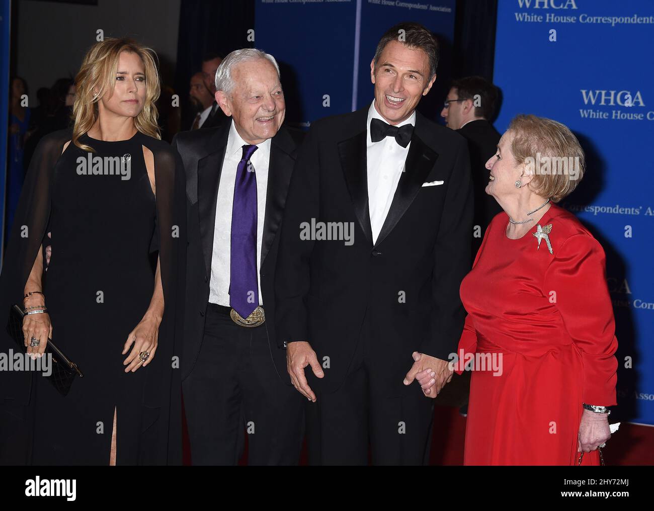 Tea Leoni, Madeleine Albright, Bob Schieffer and Tim Daly attends the ...