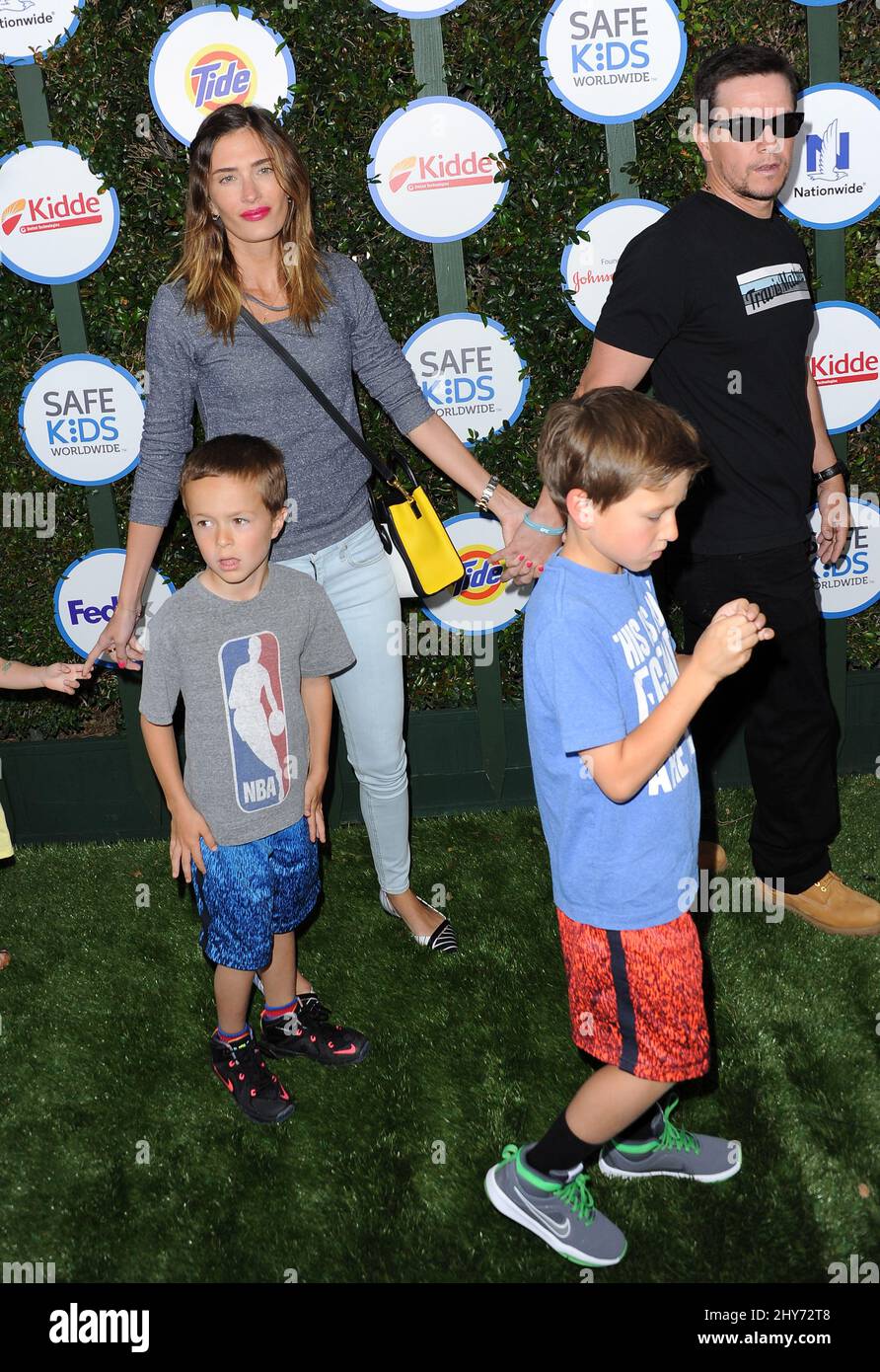 Mark Wahlberg, Rhea Durham attending Safe Kids Day Event, Los Angeles ...