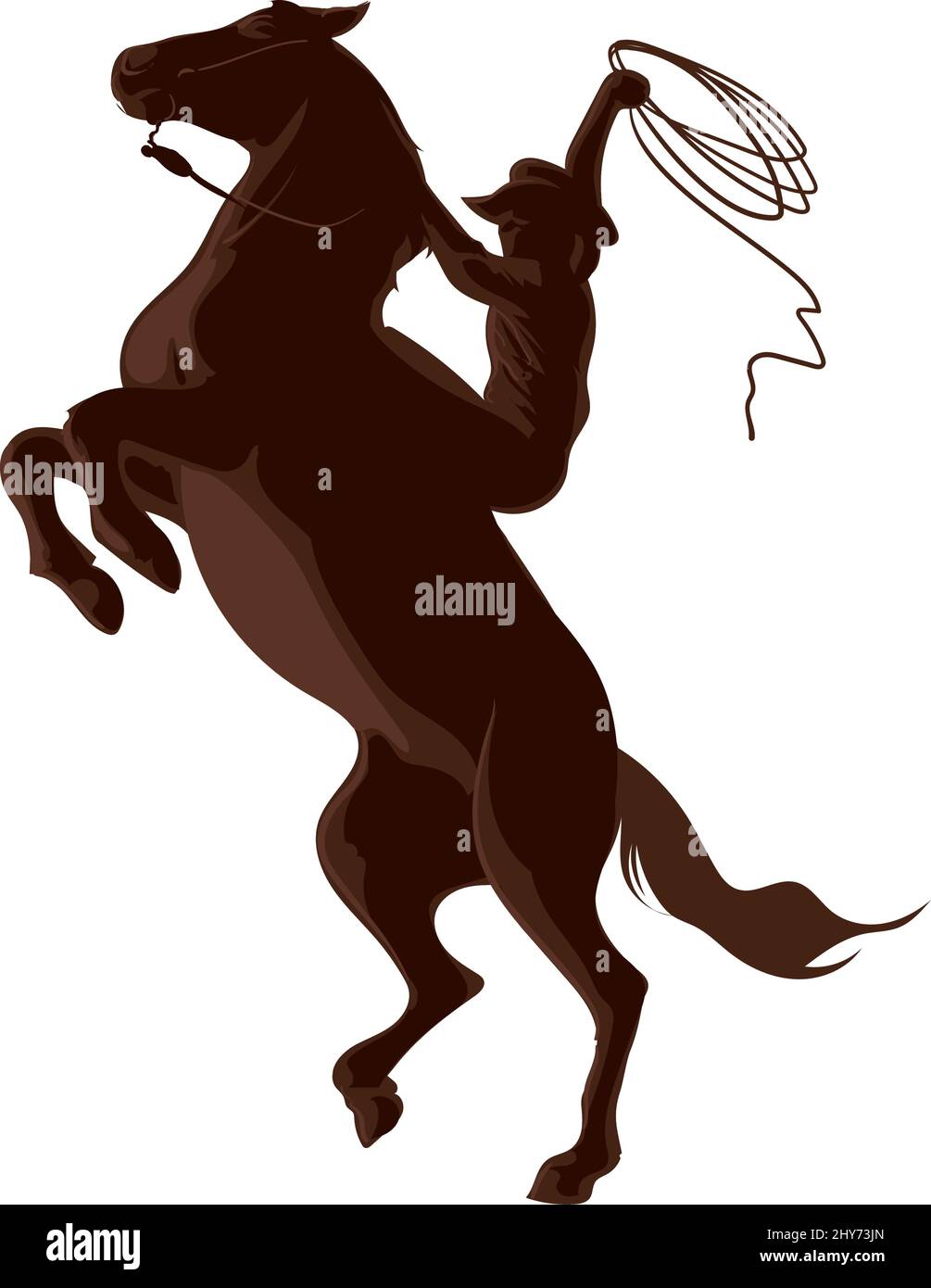 Lasso cowboy competition Cut Out Stock Images & Pictures - Alamy