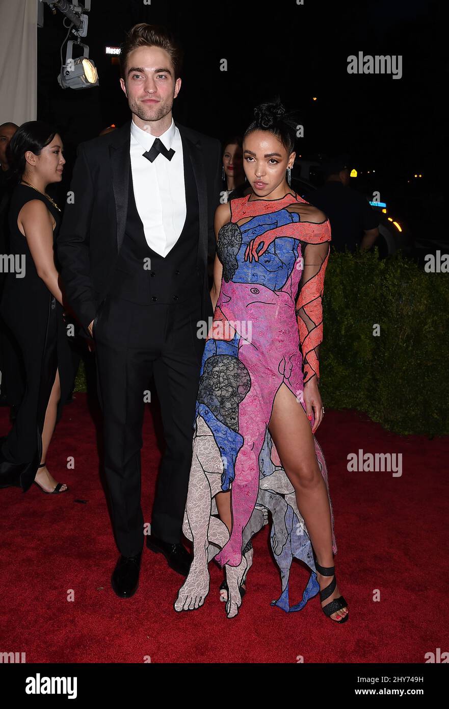 Robert Pattinson & Tahliah Debrett Barnett (FKA twigs) attending The ...