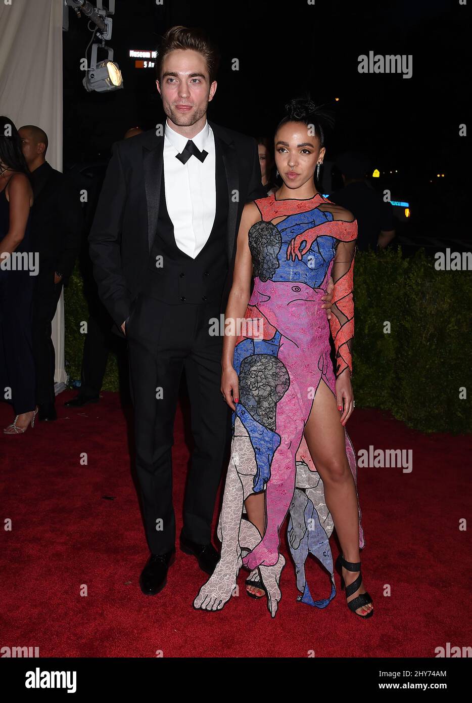 Robert Pattinson & Tahliah Debrett Barnett (FKA twigs) attending The ...