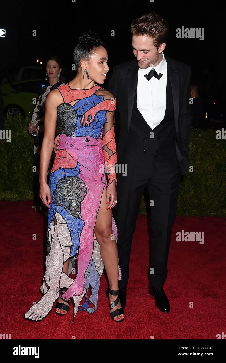Robert Pattinson & Tahliah Debrett Barnett (FKA twigs) attending The ...