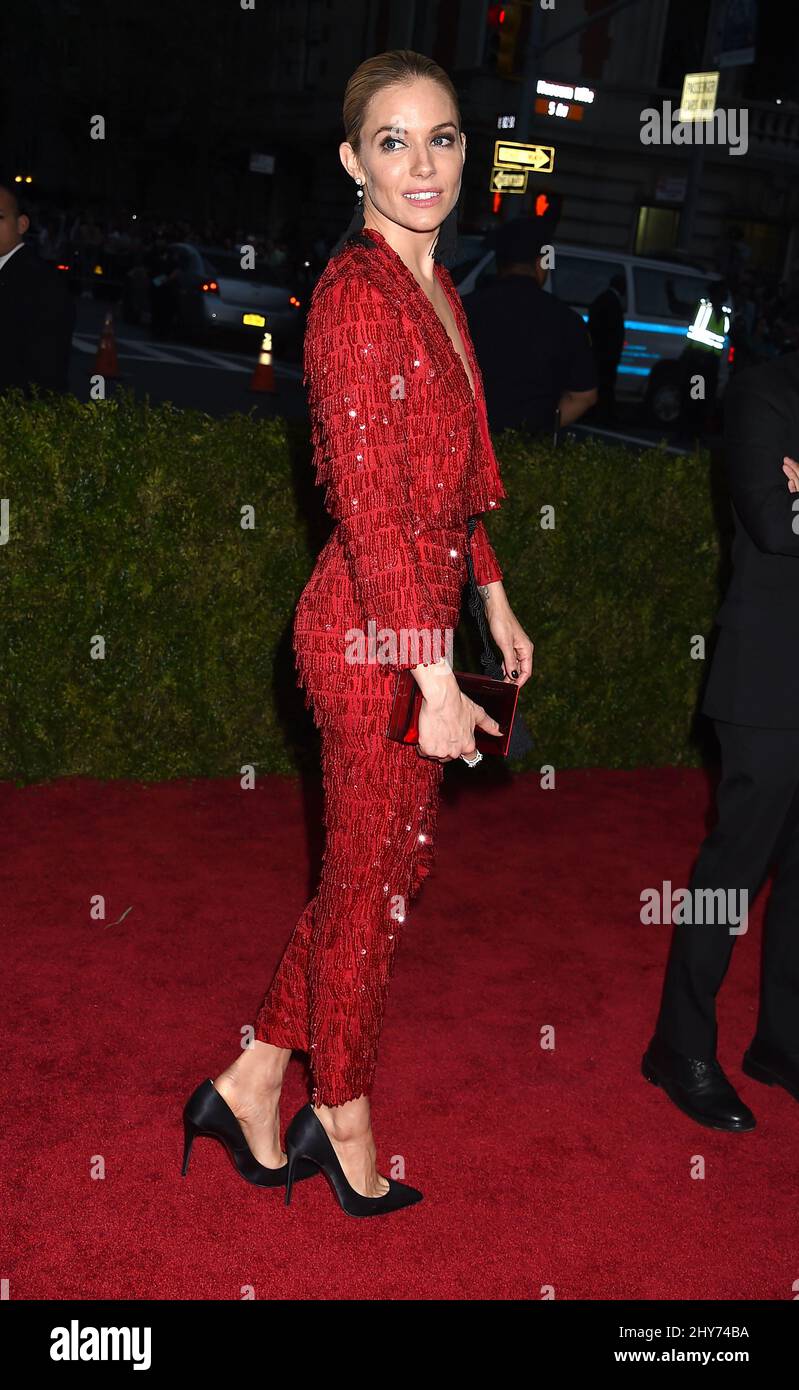 Sienna Miller attending The Metropolitan Museum of Art Met Gala, in New ...