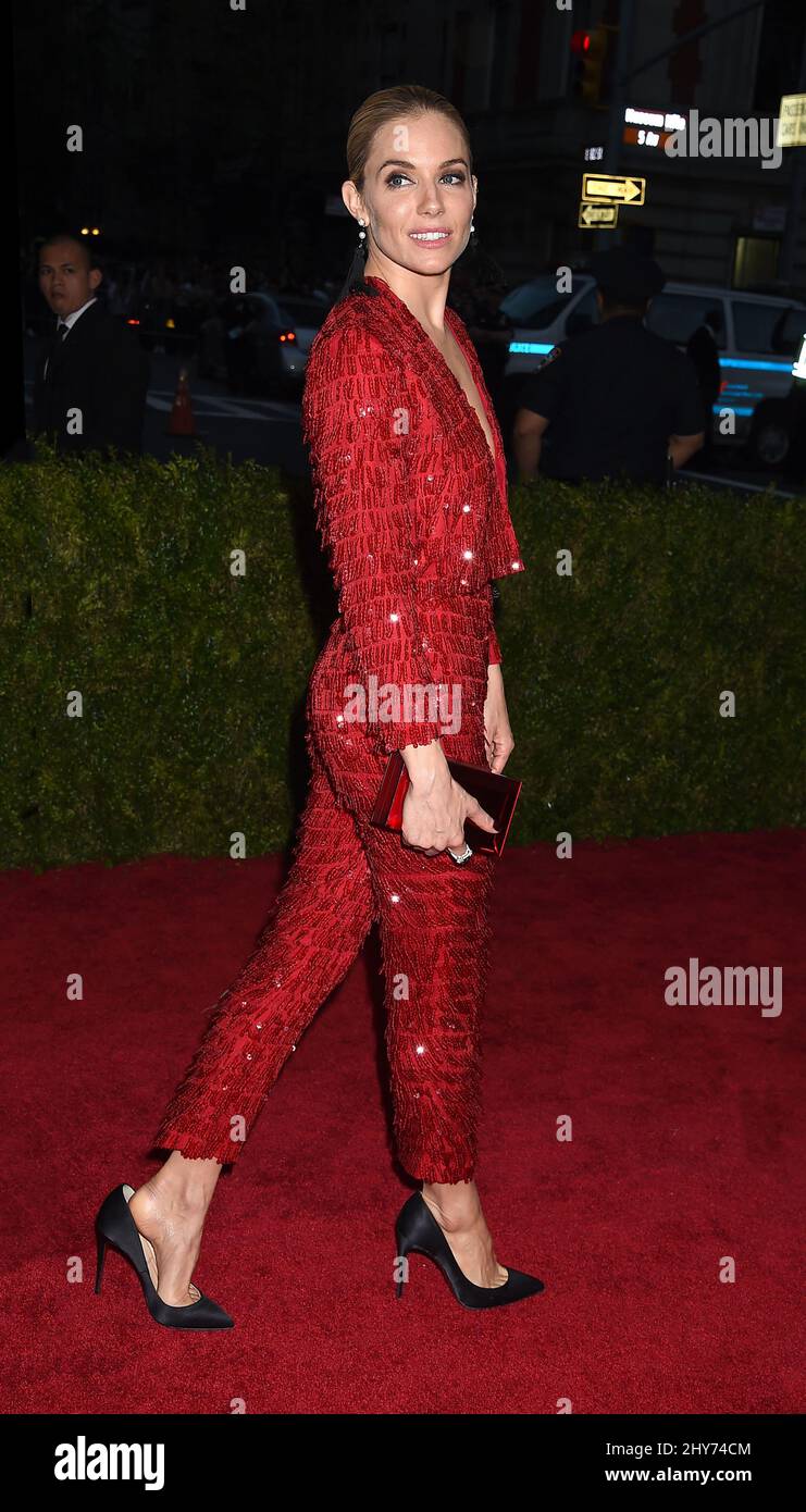 Sienna Miller attending The Metropolitan Museum of Art Met Gala, in New ...
