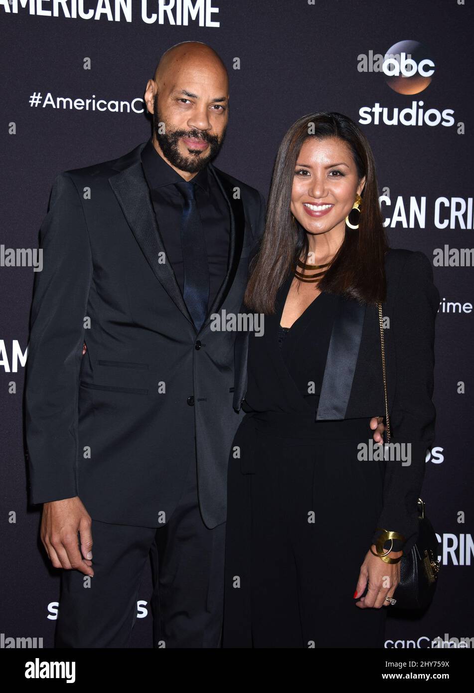 John Ridley and Gayle Ridley attending the American Crime ATAS Event ...