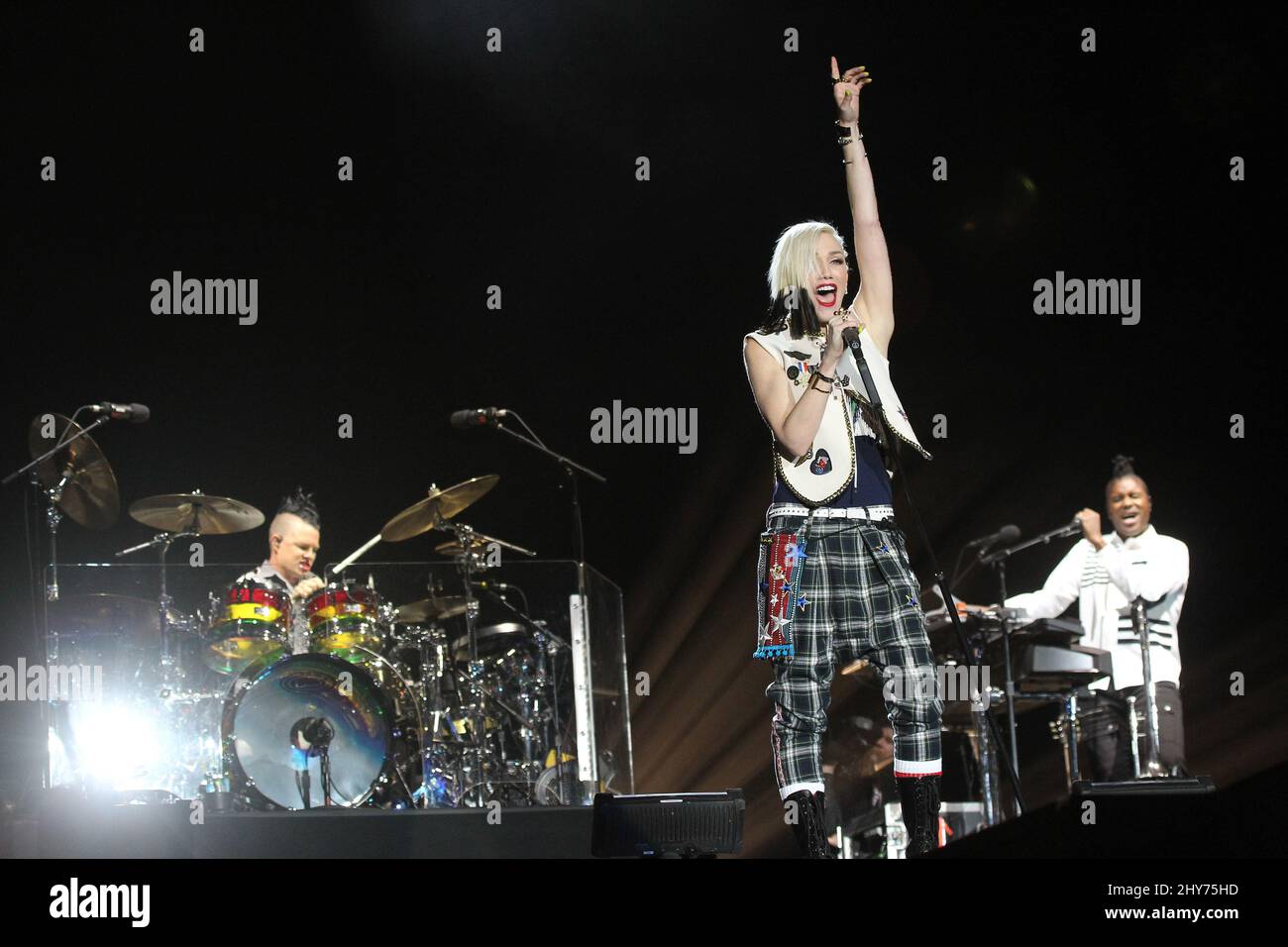 Gwen Stefani of No Doubt perform at Rock in Rio USA at the MGM Resorts ...