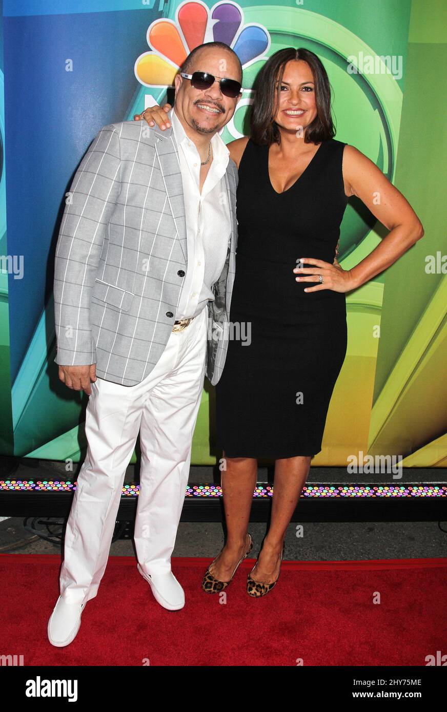 Ice-T and Mariska Hargitay attending the 2015 NBC Upfront Presentation ...