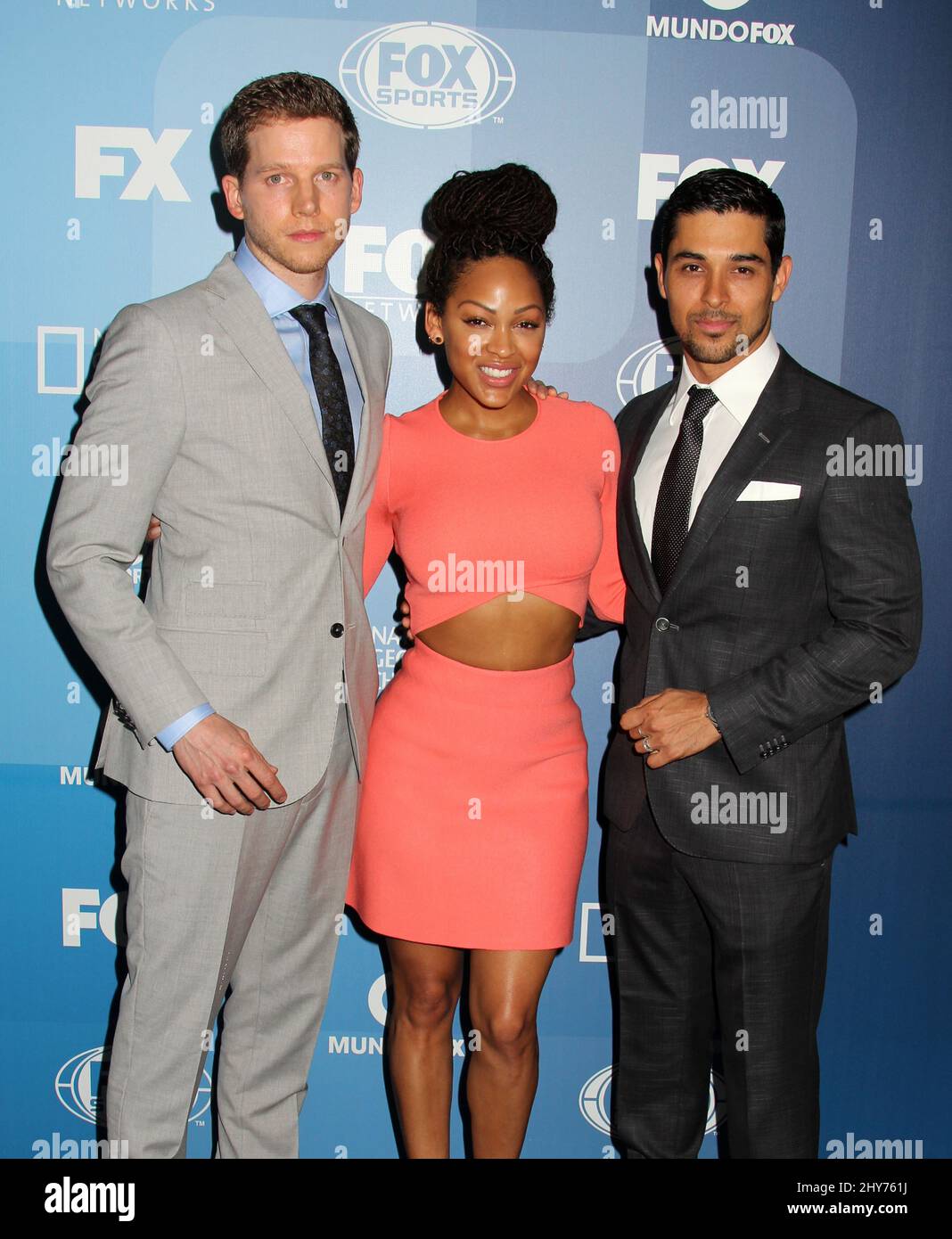 Stark Sands, Meagan Good and Wilmer Valderrama attending the 2015 Fox ...