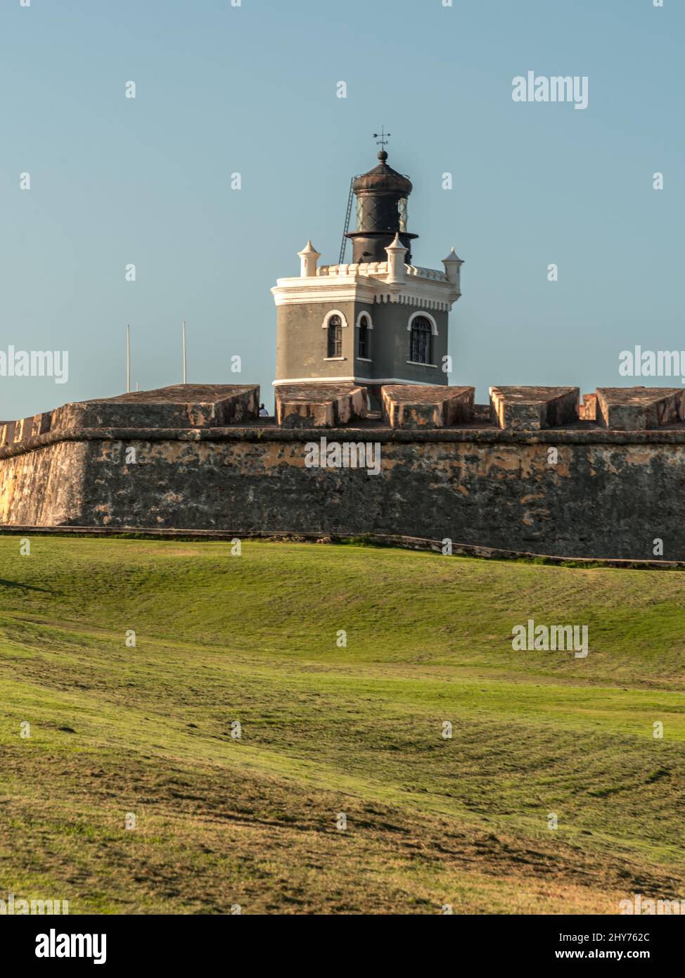 Vertical shot of the San Felipe del Morro Castle in San Juan, Puerto ...