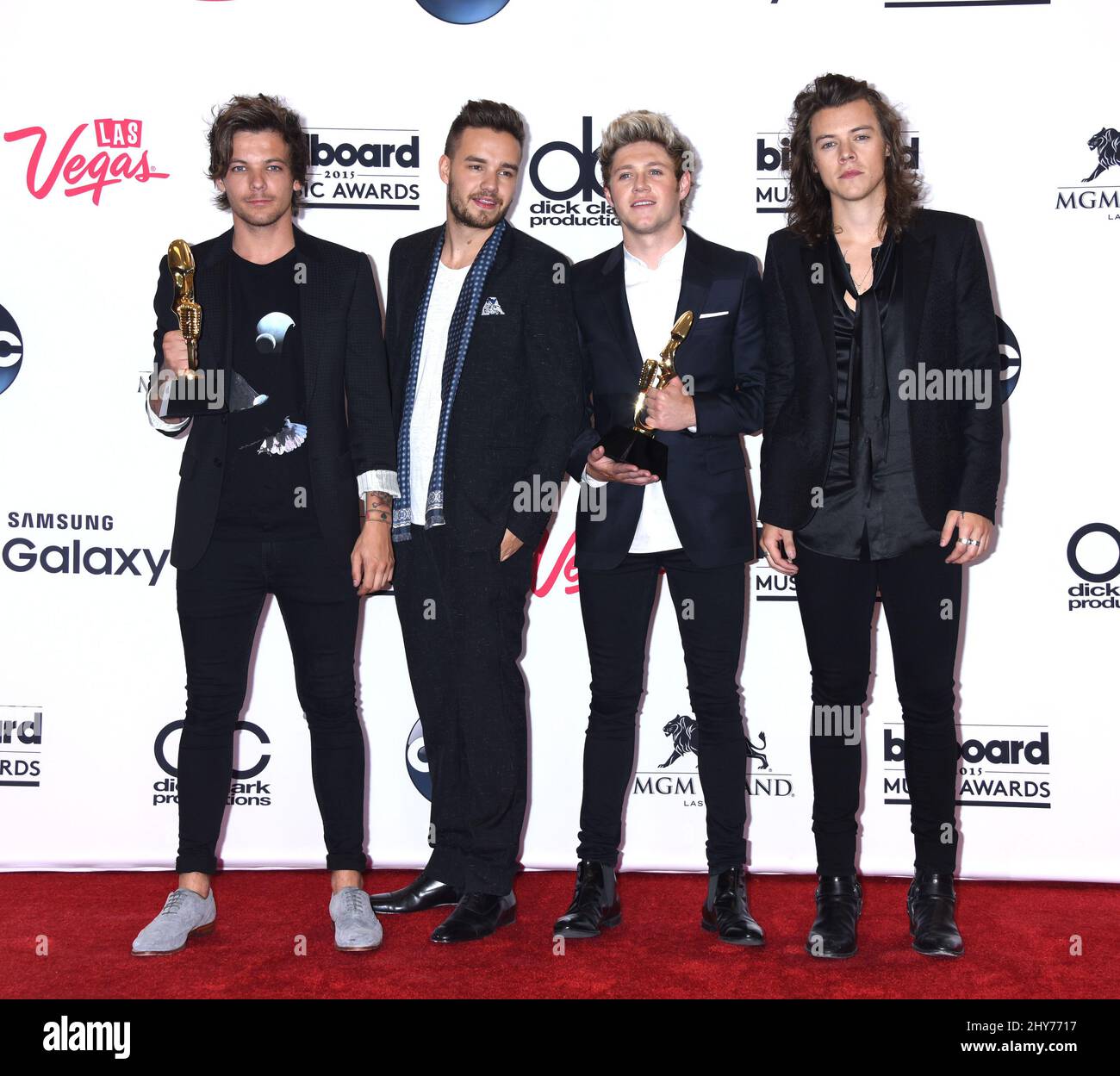 One Direction in the press room at the 2015 Billboard Music Awards held ...
