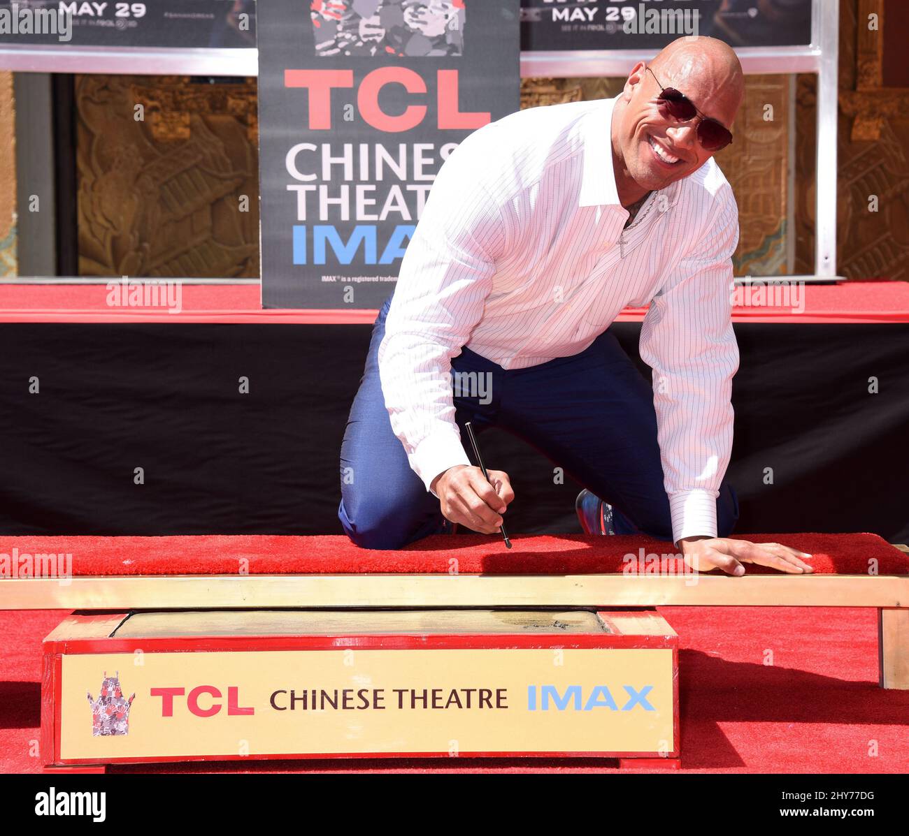 Dwayne "The Rock" Johnson during his hand and footprint ceremony held ...