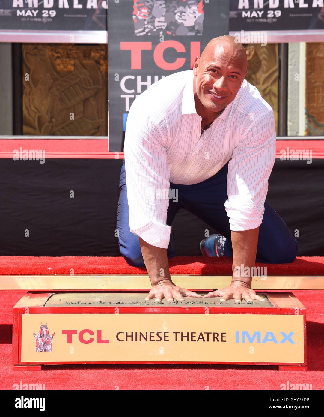 Dwayne "The Rock" Johnson during his hand and footprint ceremony held ...