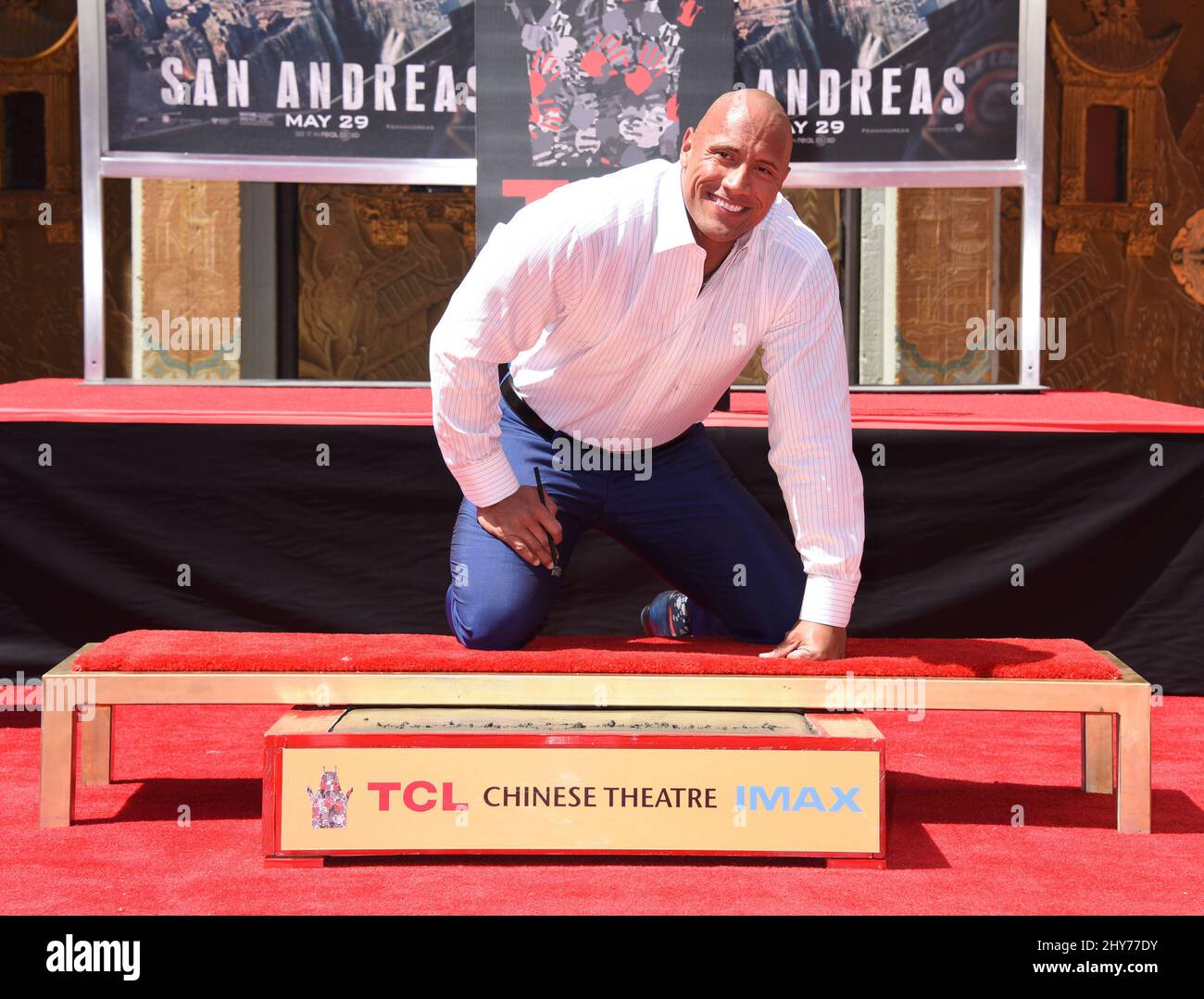 Dwayne "The Rock" Johnson during his hand and footprint ceremony held ...