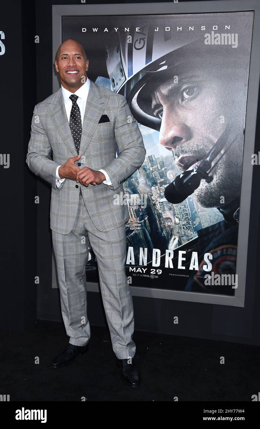 Dwayne Johnson attending the "San Andreas" premiere held at the TCL ...