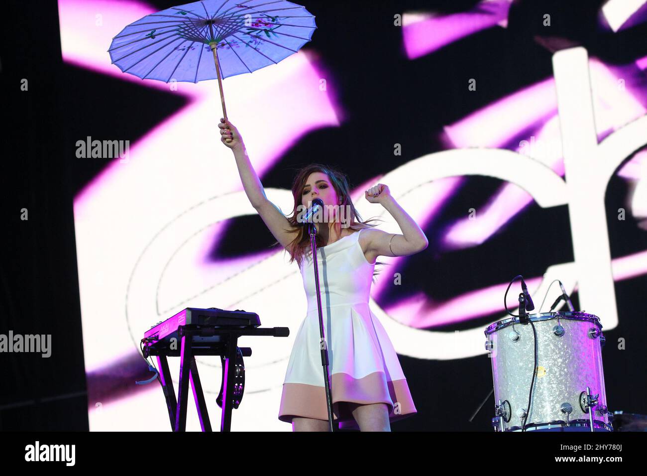 Sydney Sierota, Echosmith performing during Rock in Rio USA at MGM ...