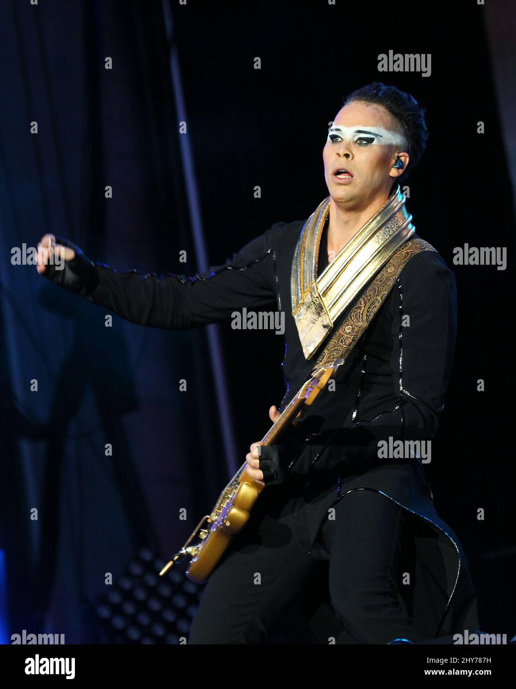 Luke Steele of Empire of the Sun performing during the Rock in Rio USA ...