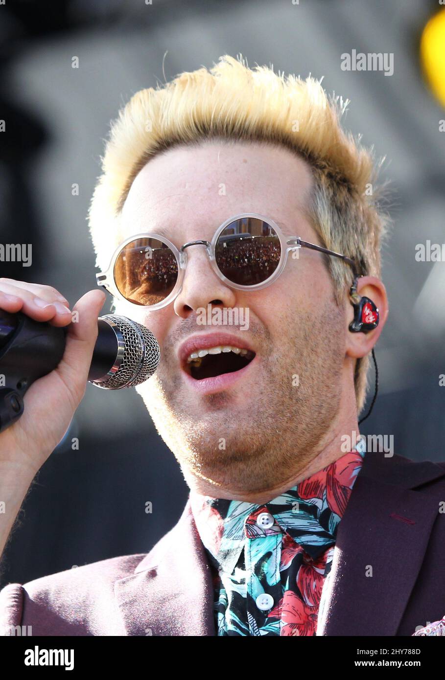 Mayer Hawthorne performing during the Rock in Rio USA at the MGM ...