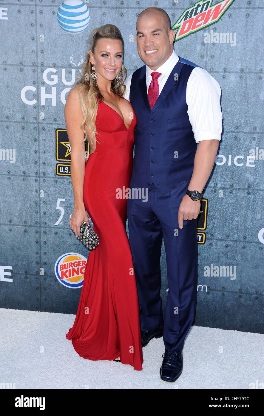 Amber Nichole Miller, Tito Ortiz attending the Spike TV's Guys Choice ...