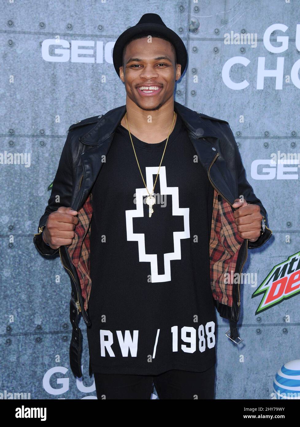 Russell Westbrook attending the Spike TV's Guys Choice 2015 held at ...