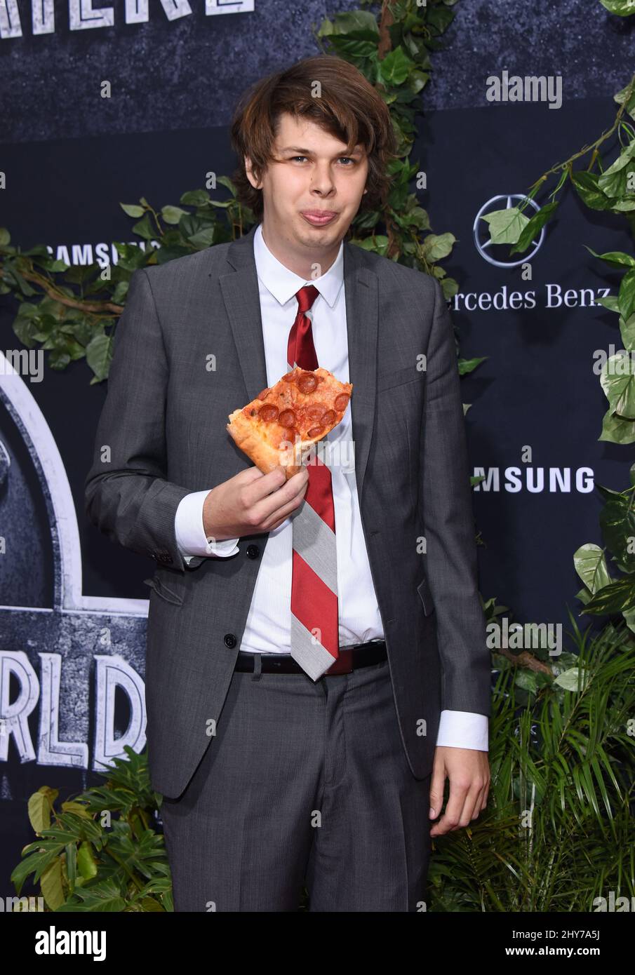 Matty Cardarople attending the "Jurassic World" World Premiere held at ...