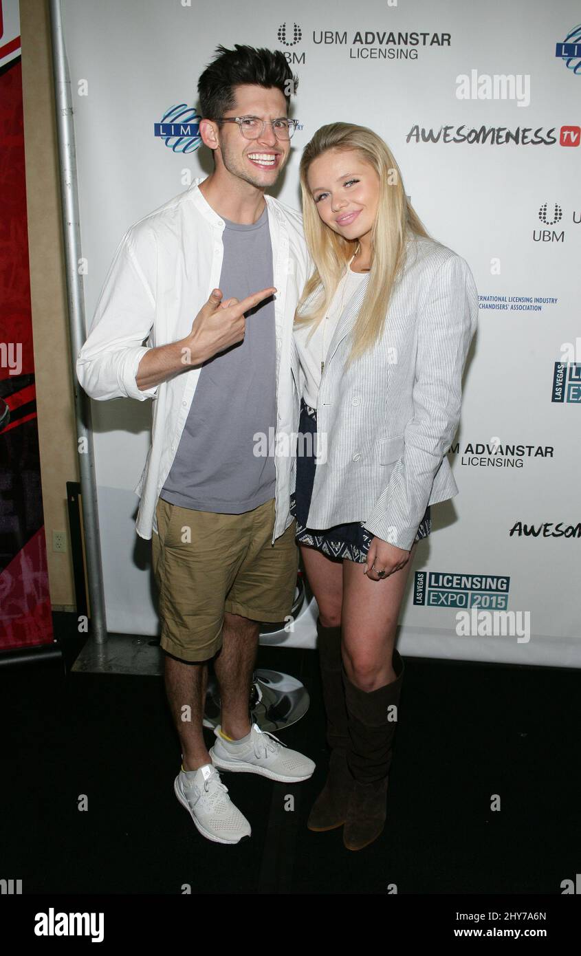 Hunter March, Alli Simpson attending Licensing Expo 2015 at Mandalay ...