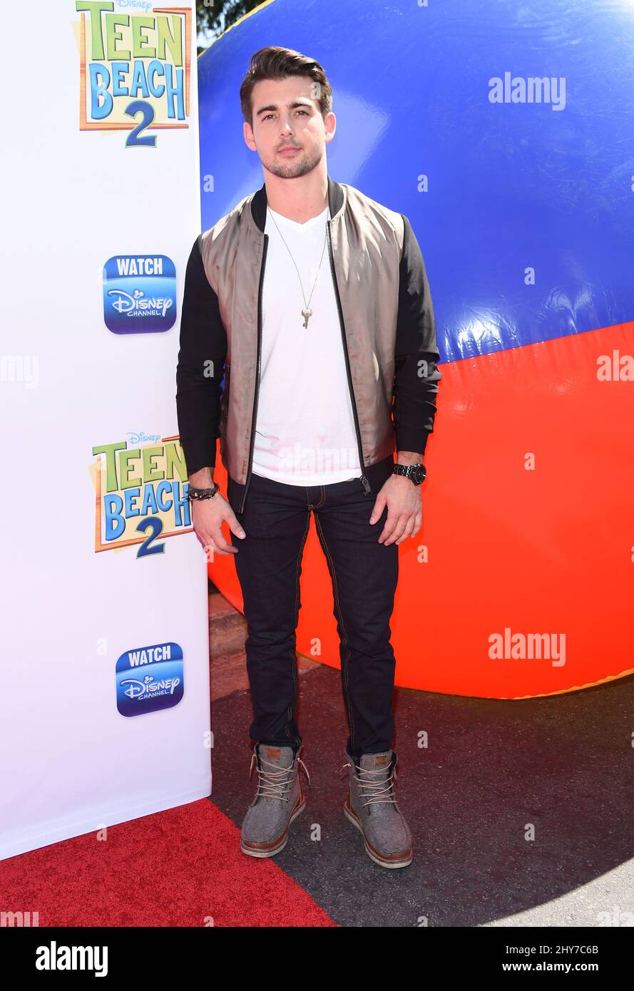 John DeLuca arriving for the Teen Beach 2 premiere held at the Disney ...
