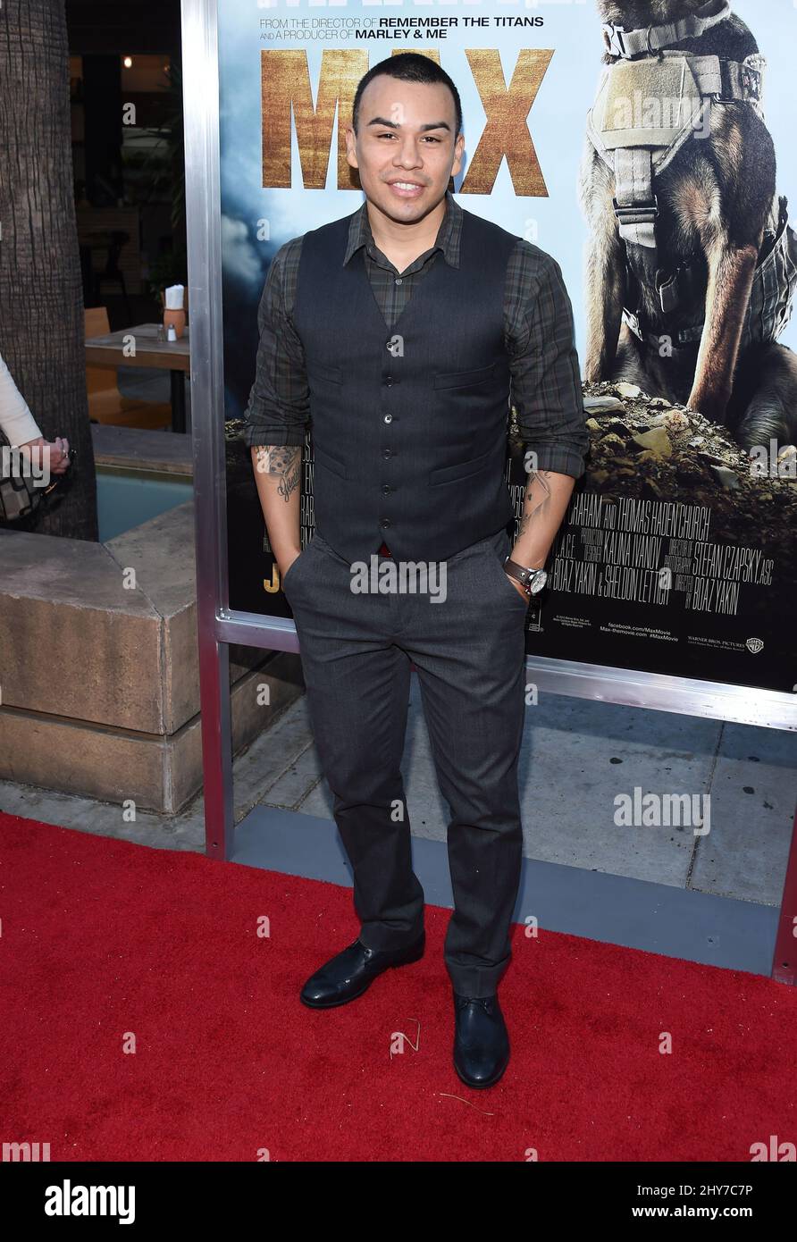 JJ Soria arriving for the film premiere for Warner Bros. and Metro ...