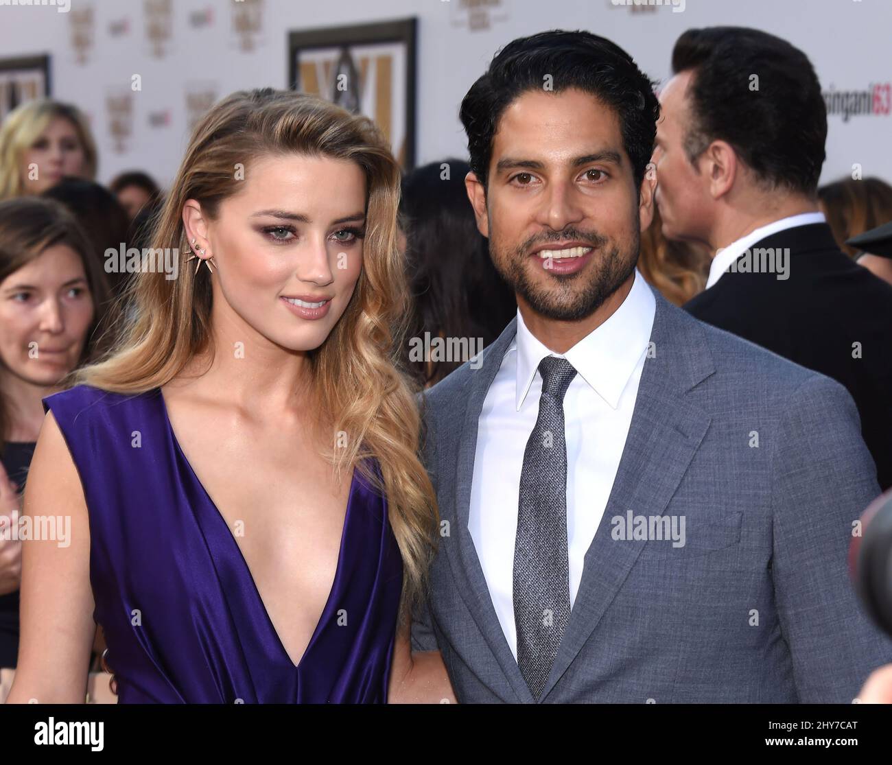 Amber Heard & Adam Rodriguez attending "Magic Mike XXL" World Premiere ...