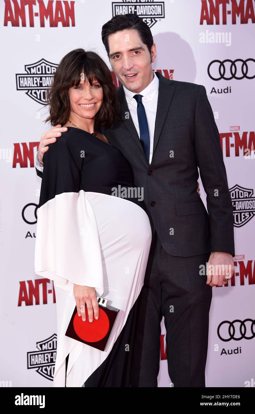 Evangeline Lilly & David Dastmalchian attending "Ant-Man" world ...