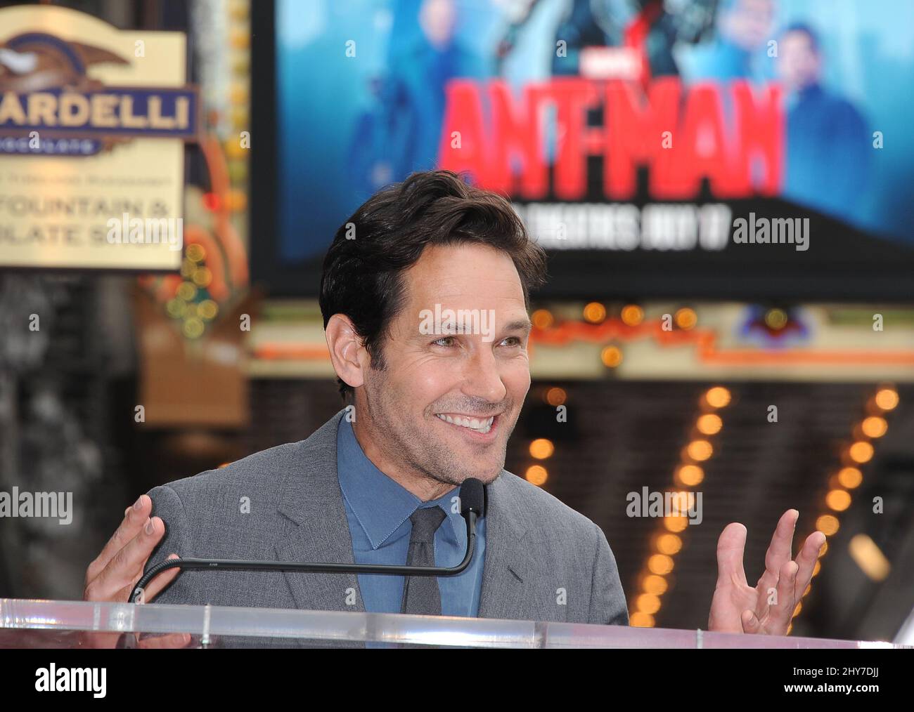 Paul Rudd during Paul Rudd's Hollywood Walk of Fame Star Ceremony ...