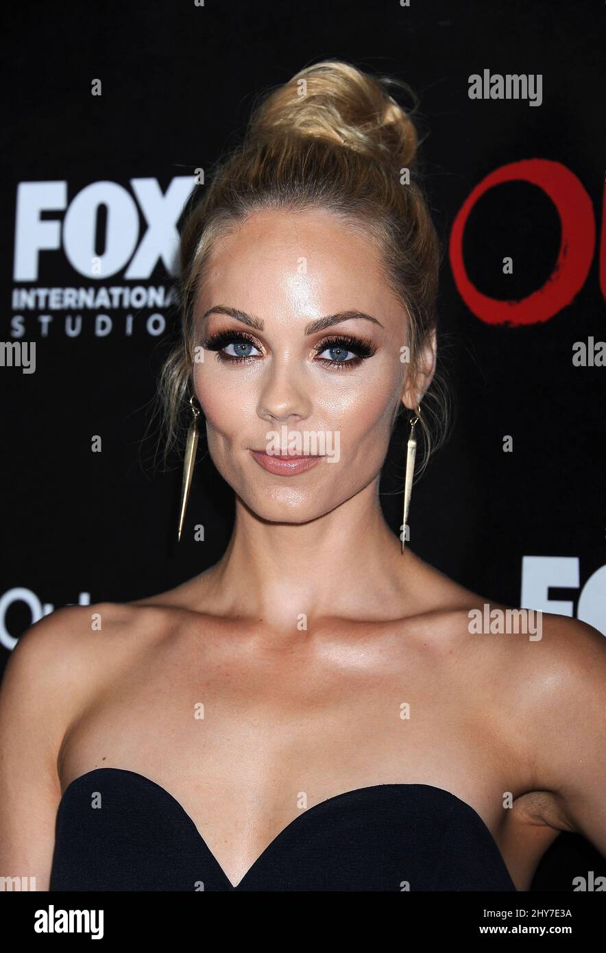 Laura Vandervoort arriving for the FOX International Studios "Outcast ...