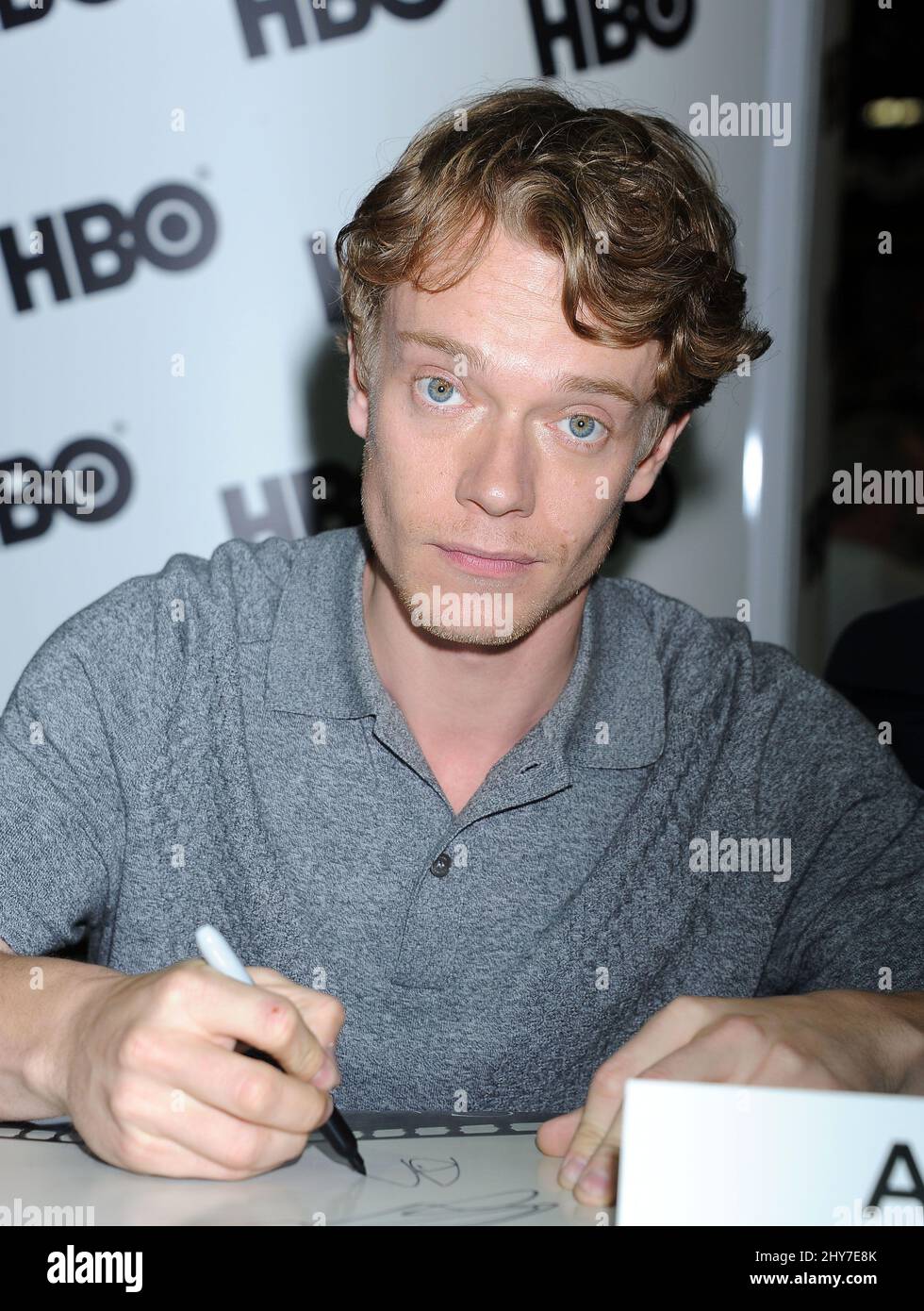 Alfie Allen attending "Game of Thrones" autograph signing booth at ...