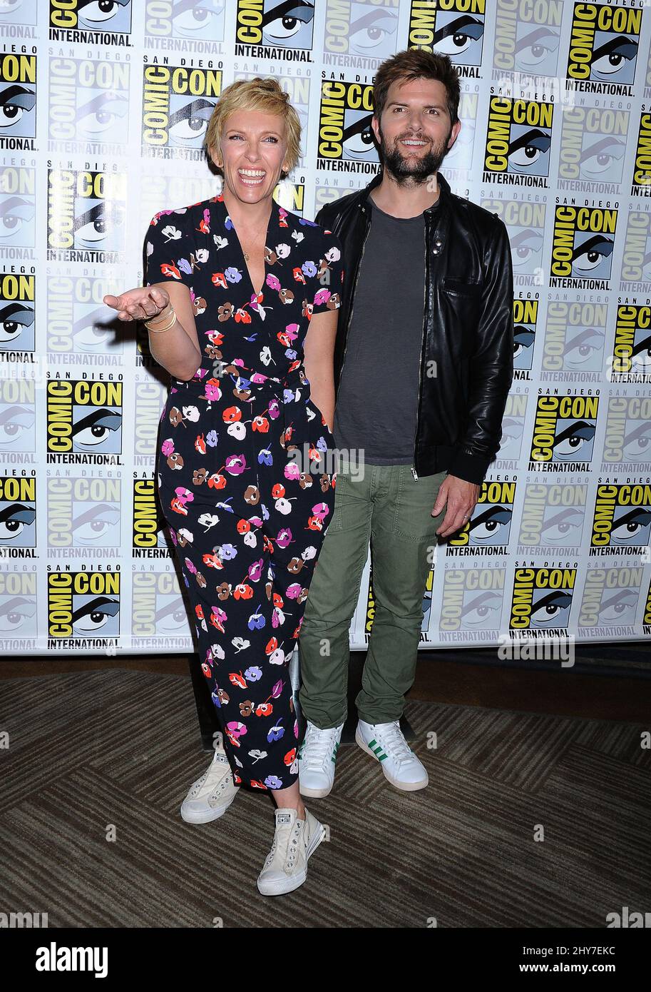 Toni Collette and Adam Scott as Legendary Pictures presents cast ...