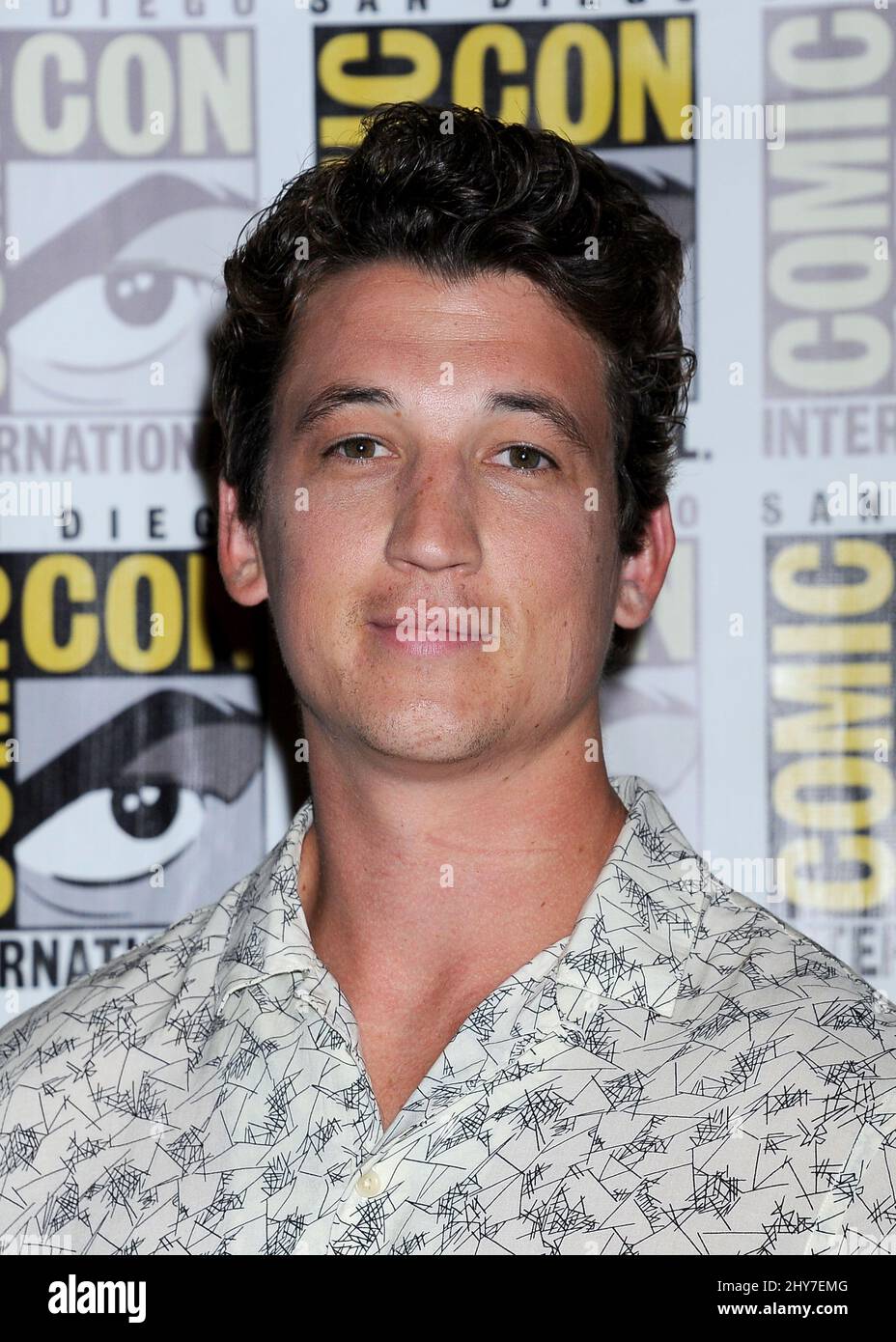Miles Teller as 20th Century Fox presents cast members from "Fantastic ...